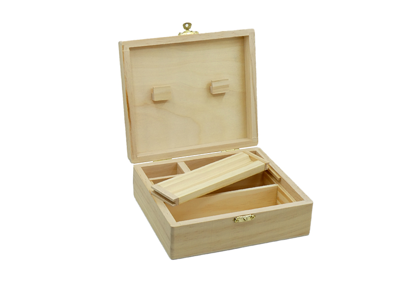 RD Smoking Large Wood Roll Box - Johnny's Tobacconist