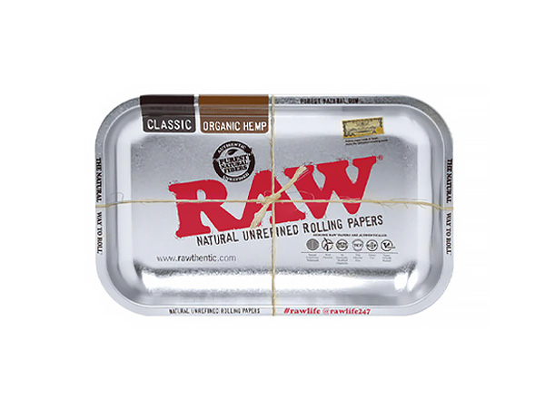 Raw Metallic Small RollingTray - Johnny's Tobacconist